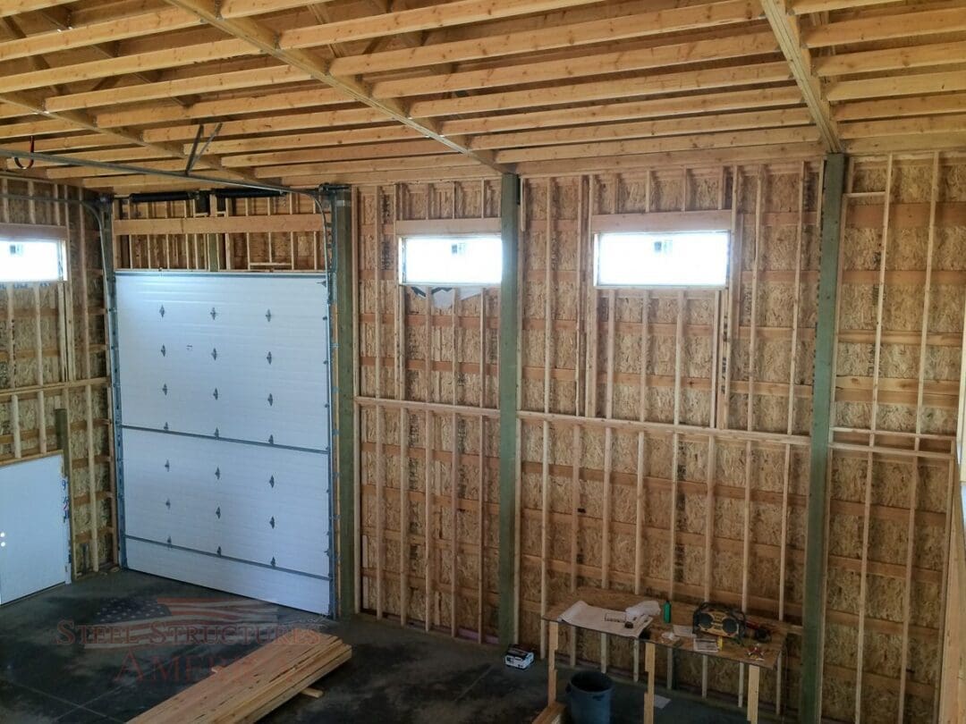 #7051 - 60x60x20 Shop Home in George, WA | Steel Structures America