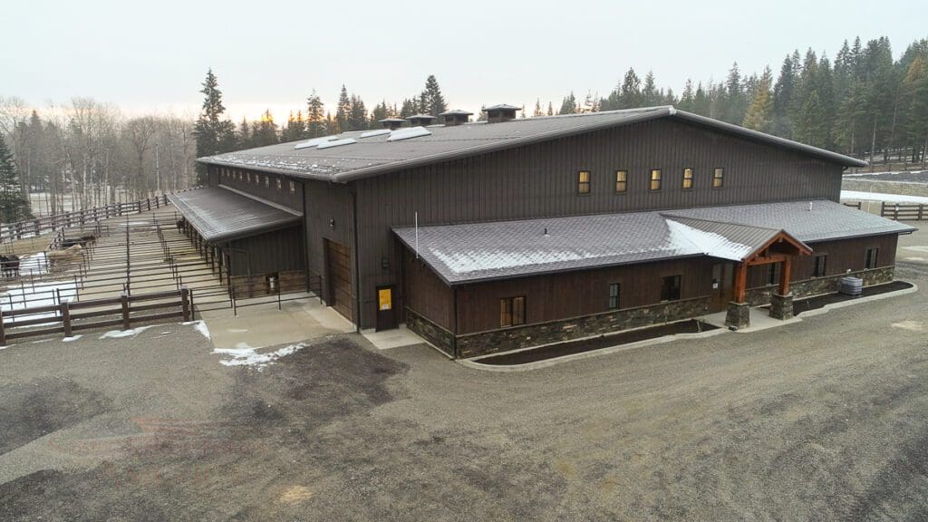 #9100 - Rathdrum Horse Barn and Riding Arena | Steel Structures America