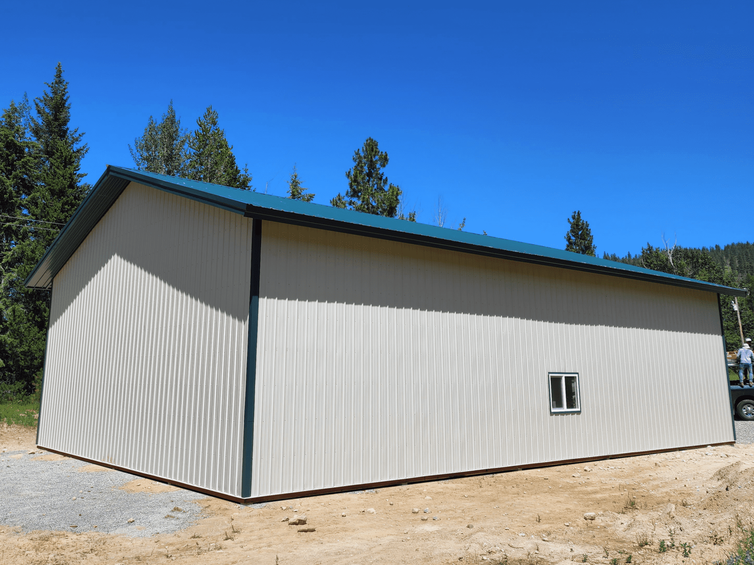 #12845 - 40 x 60 x 16 Post Frame Garage in Sagle, Idaho | Steel ...