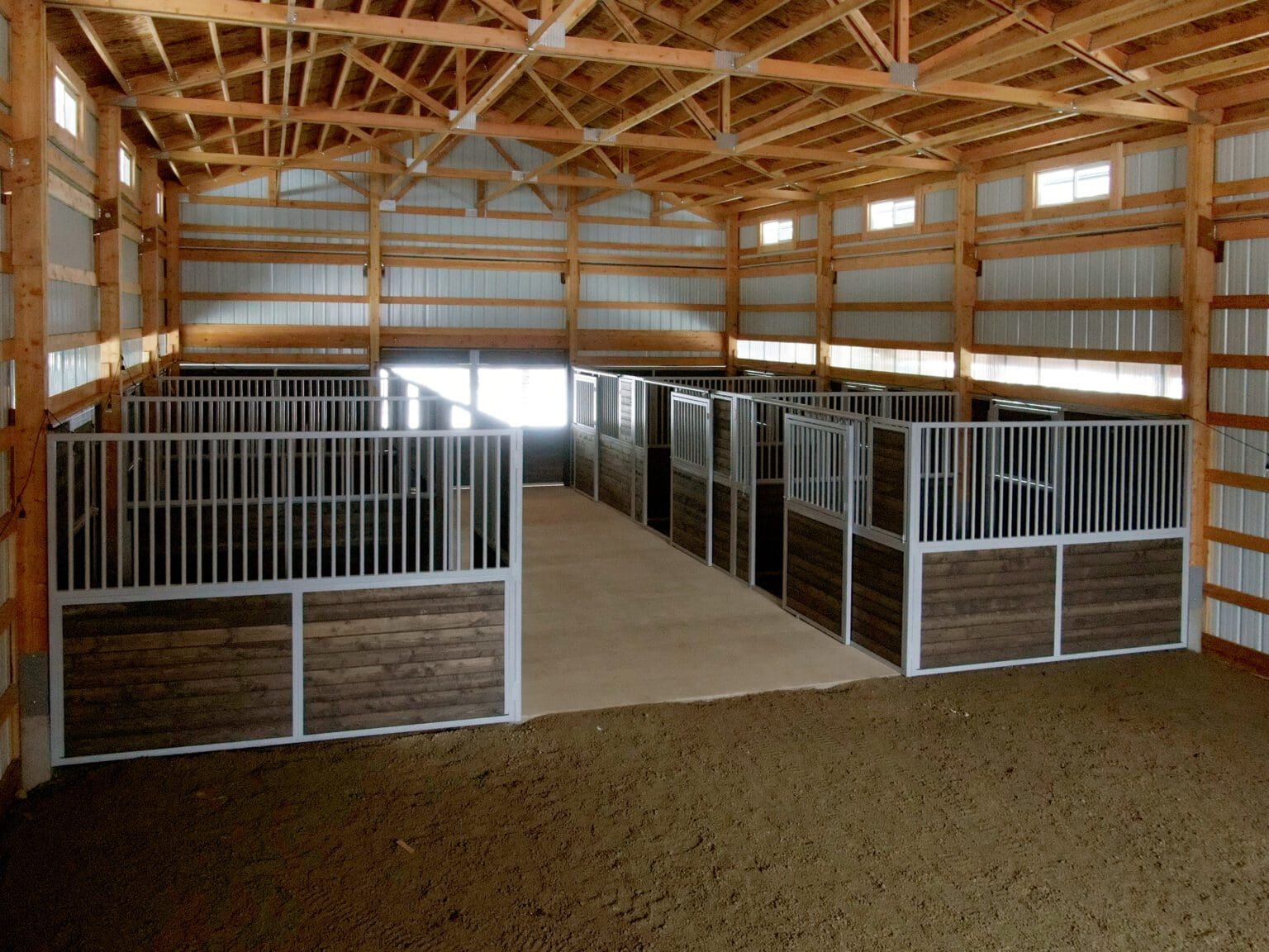 #13393 - 36' x 72' x 18' Horse Barn in Rathdrum, ID | Steel Structures ...