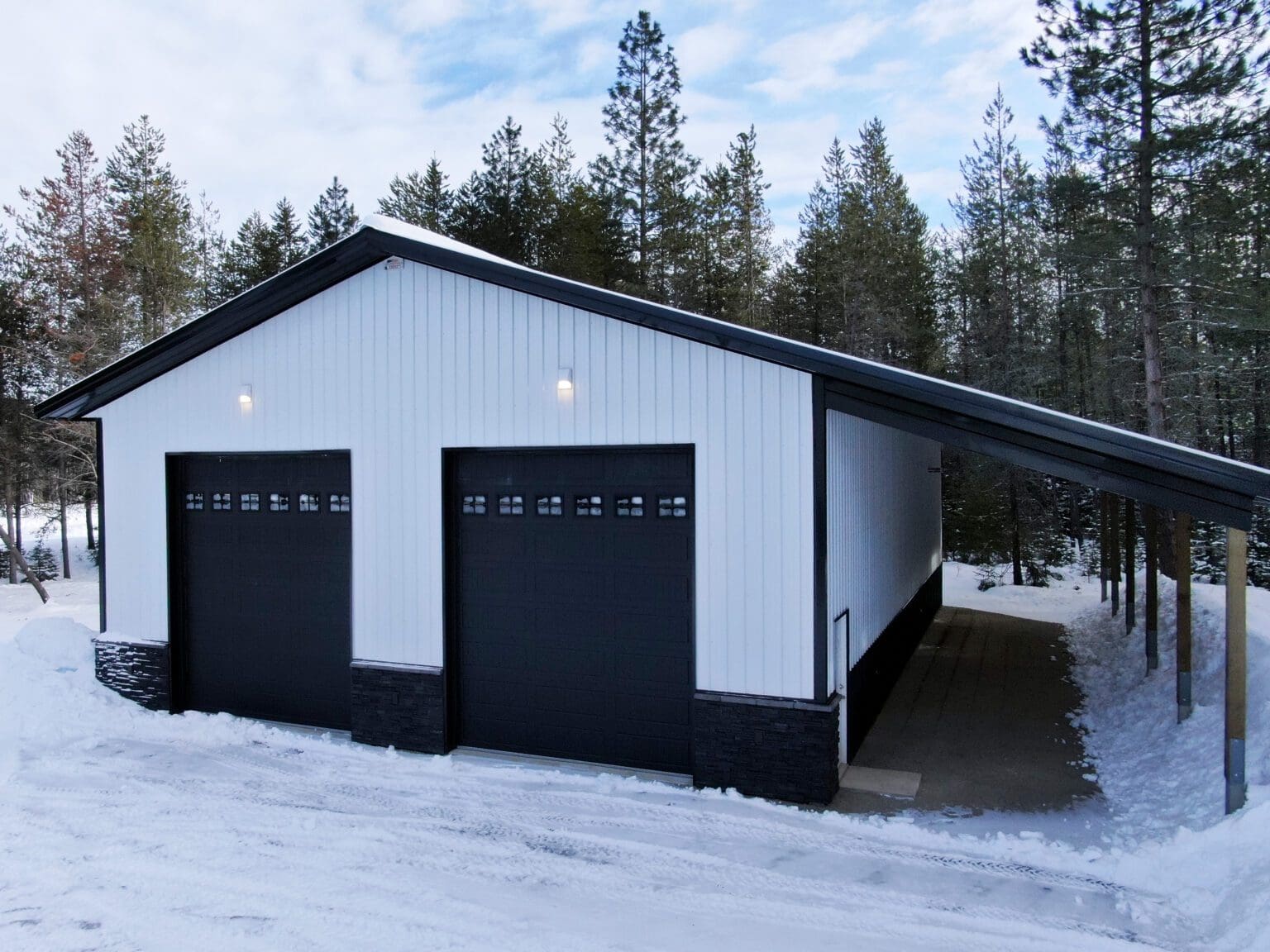 #13443 - 40 x 60 x 16 Shop with Lean-To in Rathdrum, ID | Steel ...