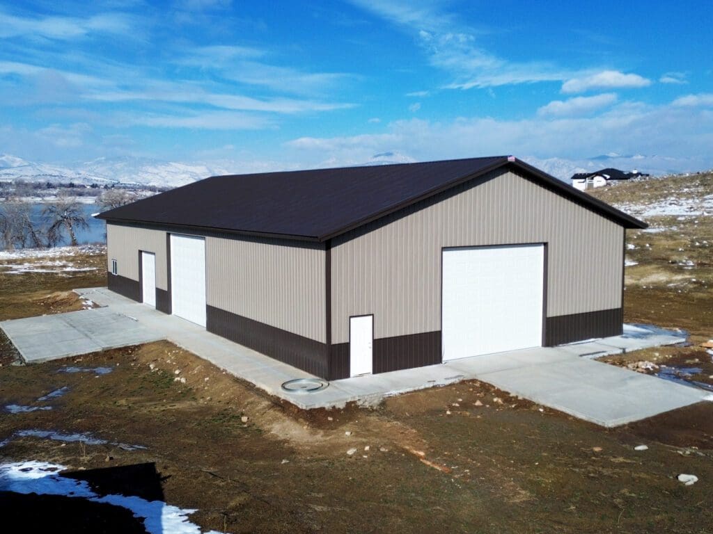 #13530 - 50 x 96 x 16 Commercial Pole Building in Loveland, CO | Steel Structures America