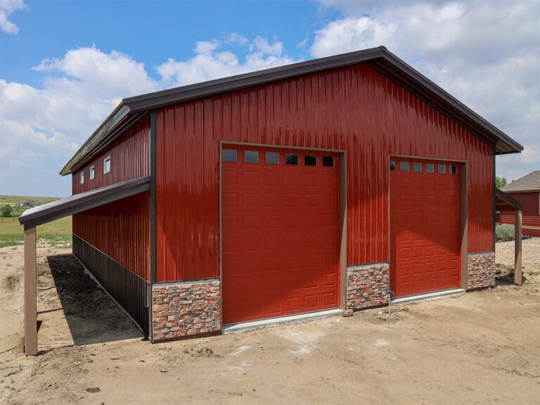 #11521 - 40x72x16 Pole Building - Kennewick, WA | Steel Structures America