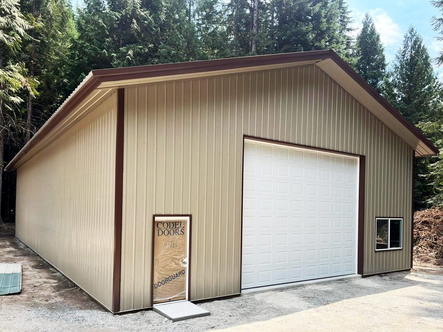 #11478 - 36x60x18 Shop with Loft - Lyle, WA | Steel Structures America