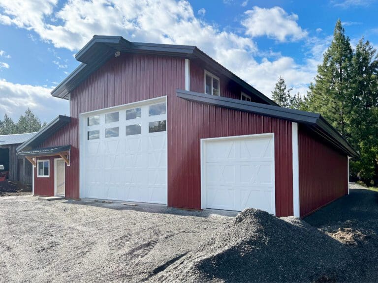 #13852 - 48 x 48 x 18 Red Monitor Barn with Metal Siding in Rathdrum ...