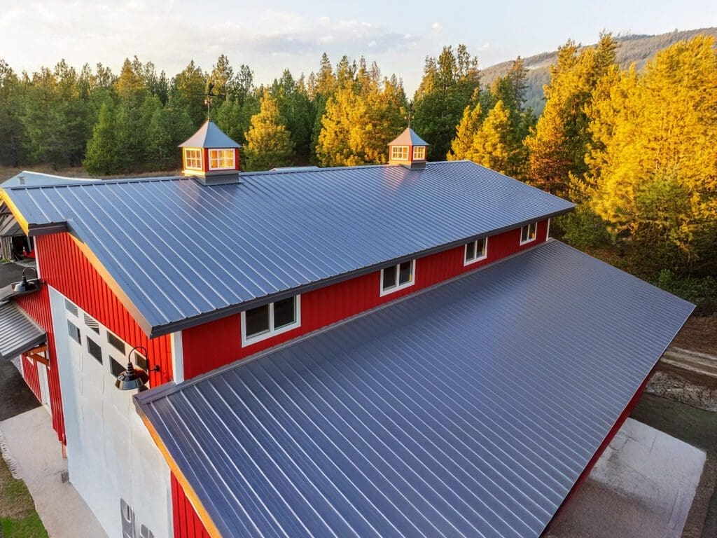 #13852 - 48x48x18 Red Monitor Barn with Metal Siding in Rathdrum, ID ...