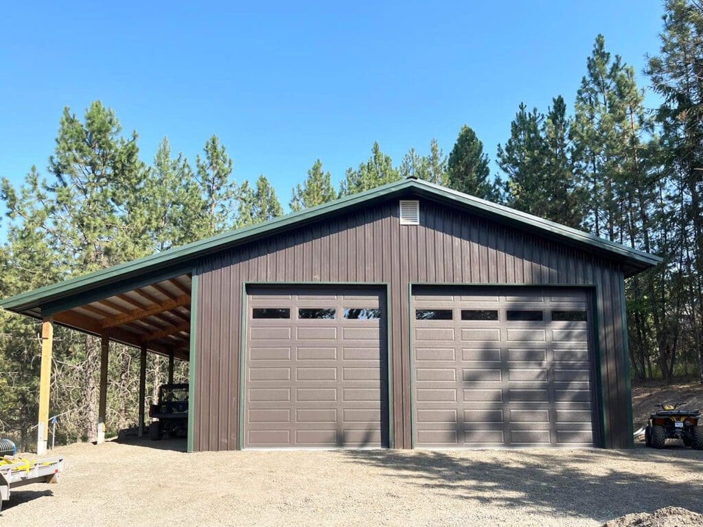 #13812 - 36 x 48 x 16 Shop with 12 x 48 x 11 Open Lean-to in Harrison ...