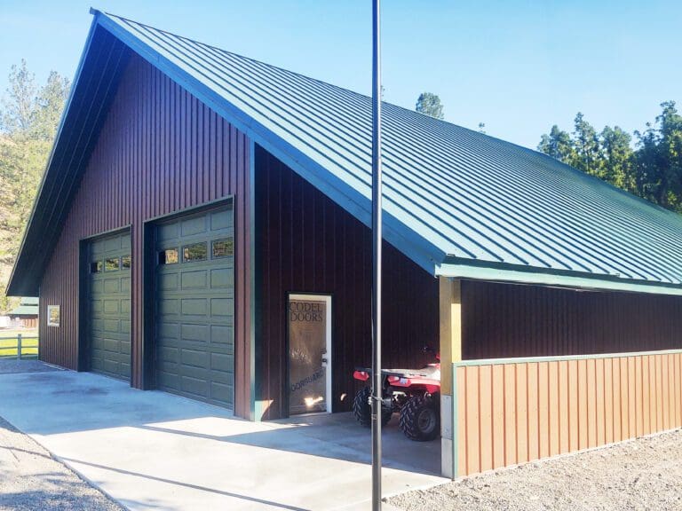 #13668 - 30 x 50 x 16 Barn & Garage with Two Lean-Tos in Carlton, WA ...
