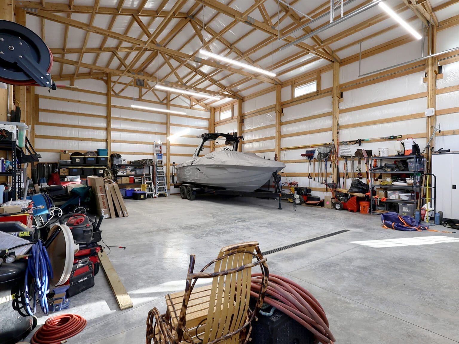 #13675 - 30 x 50 x 18 Monitor Style Hobby Shop with Two Lean-tos in Spokane, WA | Steel ...