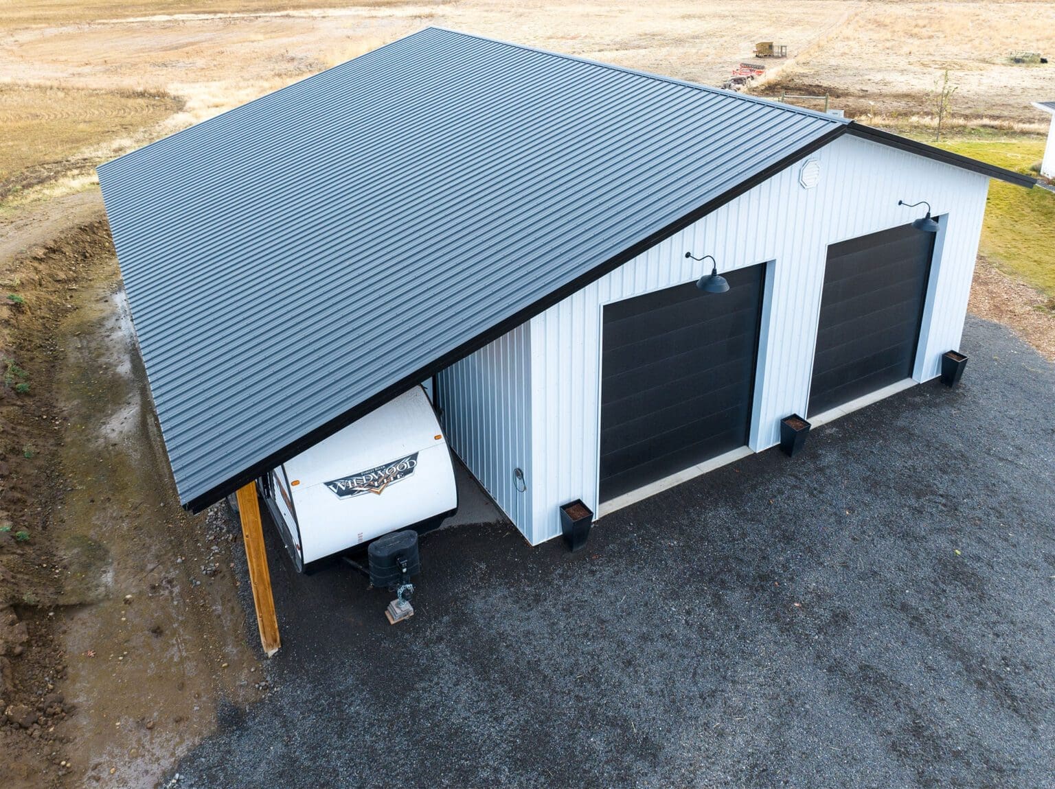 #13797 - 36x48x16 Metal Garage with 14x48x11 Lean-to and 4x4 Porch in ...