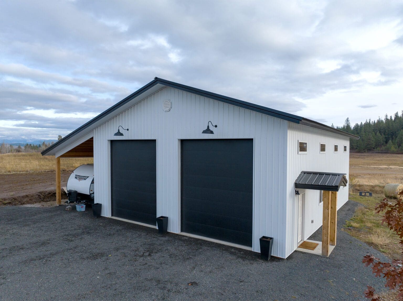 #13797 - 36x48x16 Metal Garage with 14x48x11 Lean-to and 4x4 Porch in ...