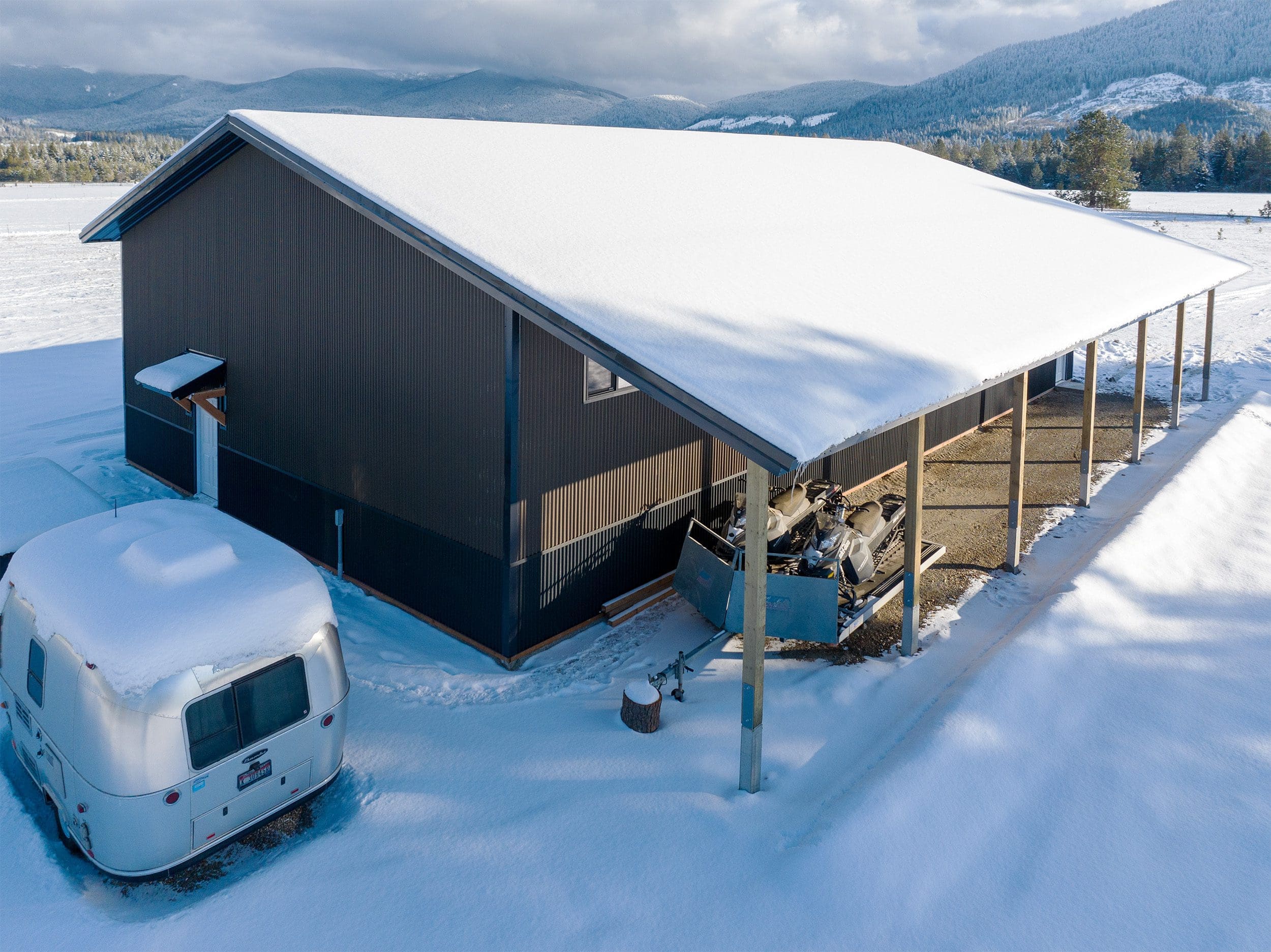 #13254 - 40x60x16 Metal Workshop with Lean-To in Athol, ID | Steel ...