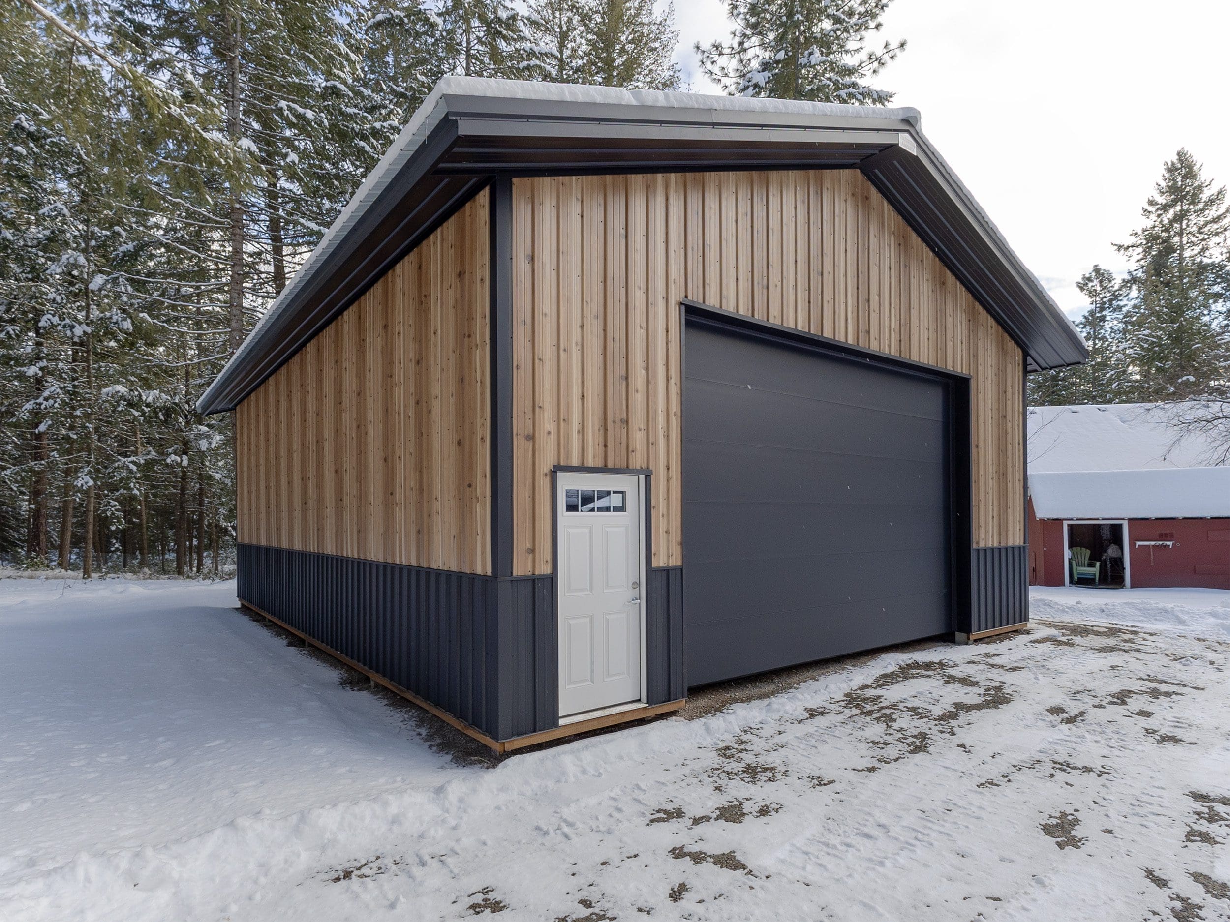 #14122 - 30x40x14 Smooth Cedar Shop in Hayden, ID | Steel Structures ...