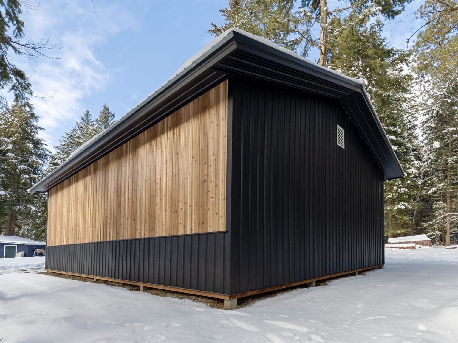 #14122 - 30x40x14 Smooth Cedar Shop in Hayden, ID | Steel Structures ...