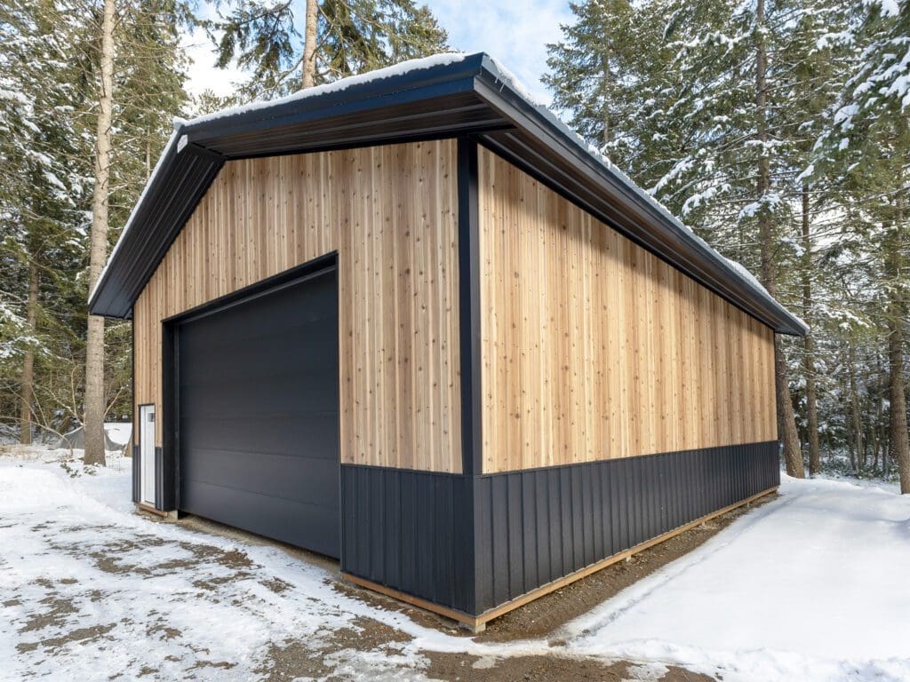 #14122 - 30x40x14 Smooth Cedar Shop in Hayden, ID | Steel Structures ...