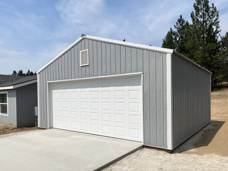 #13254 - 40x60x16 Metal Workshop with 12x60x11 Lean-To in Athol, ID ...