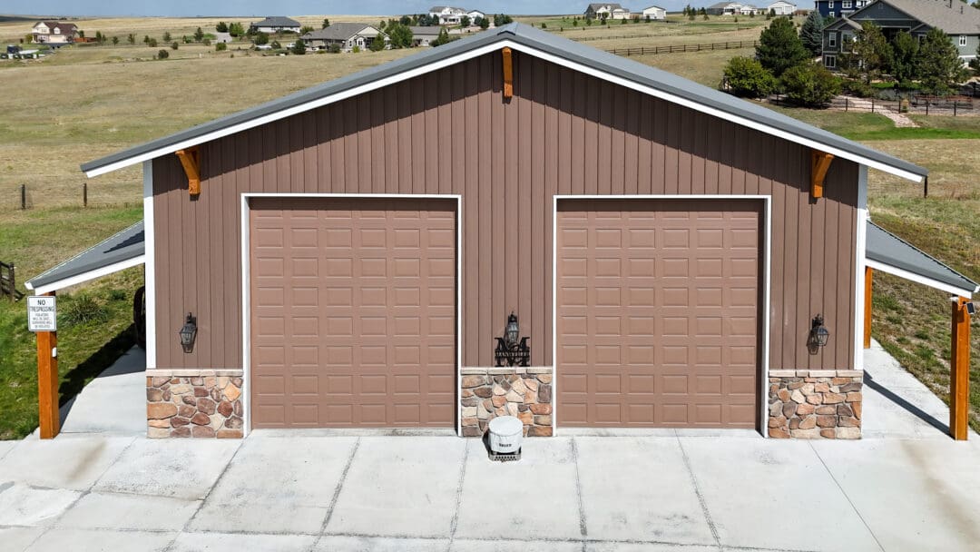#12760 - 40x60x16 Post-Frame Shop With Lean-To in Parker, CO | Steel ...